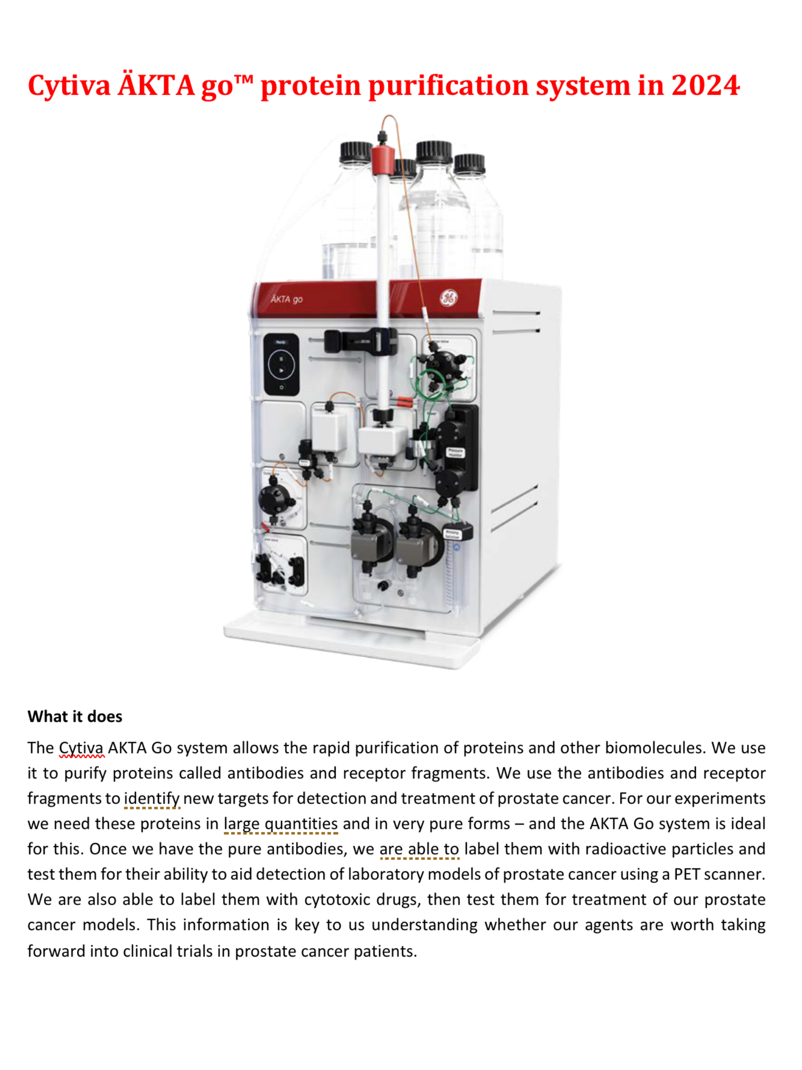 Equipment donated – Lions Prostate Cancer Research & Treatment Project